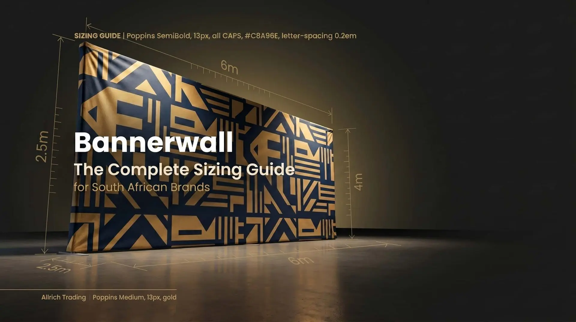Bannerwall Sizing Guide for South African Brands & Events