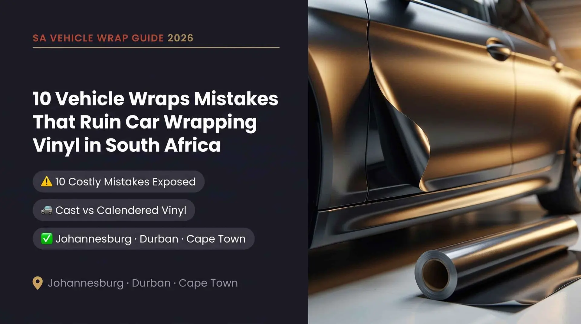 10 Vehicle Wraps Mistakes That Ruin Car Wrapping Vinyl in SA